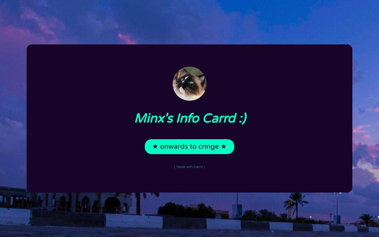 Minx's Carrd ig